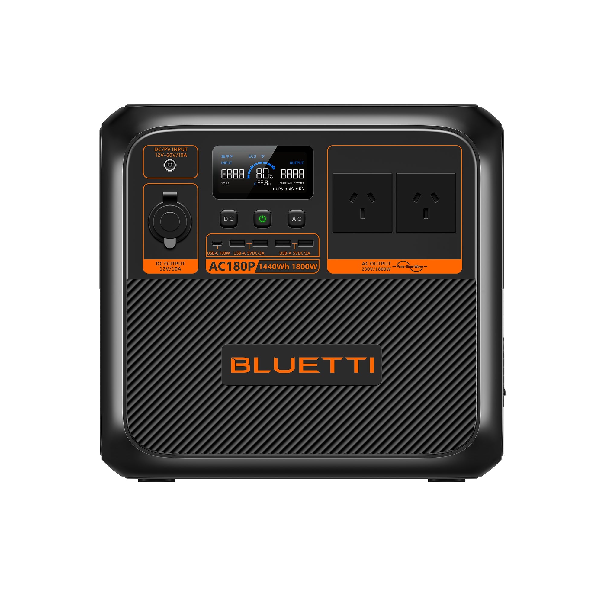 BLUETTI AC180P Solar Portable Power Station | 1,800W 1,440Wh - BLUETTI AU