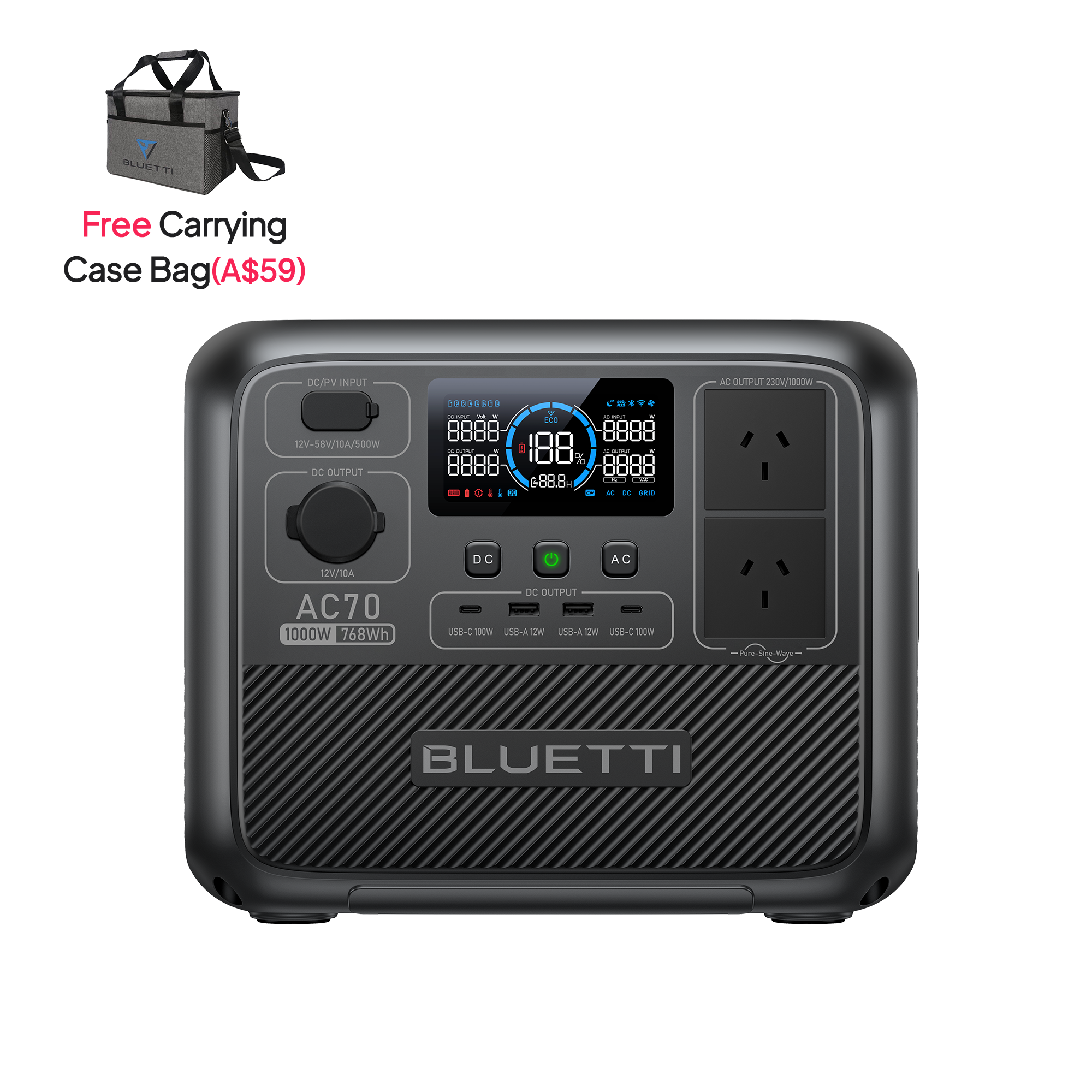 BLUETTI AC70: Unleash 1000W Power for Limitless Adventures